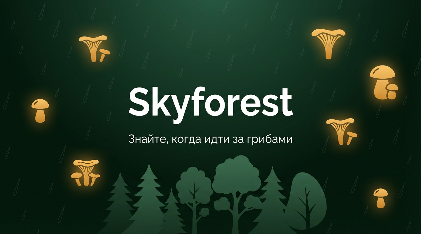 Skyforest.by — сервис поиска грибных локаций